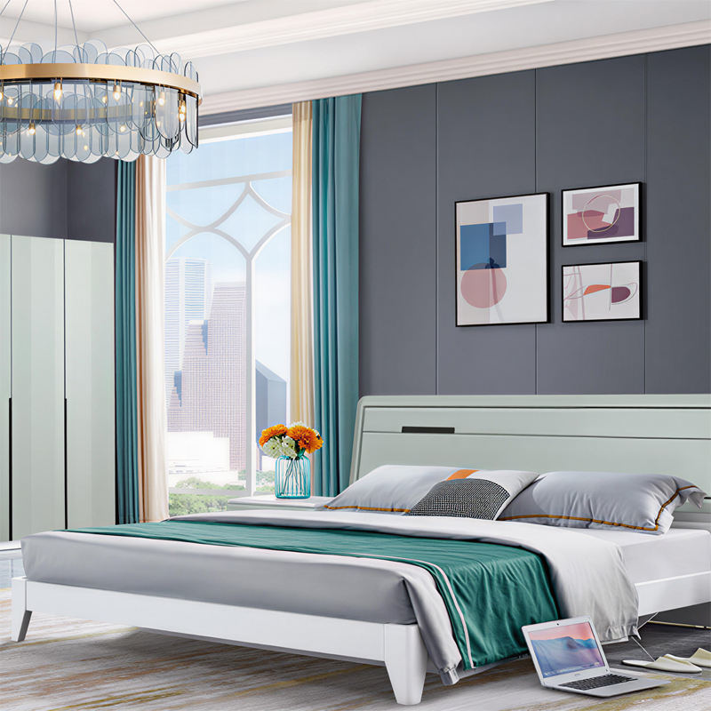 Master Suite Bedroom Furniture Set Wooden Structure Cozy Storage ...